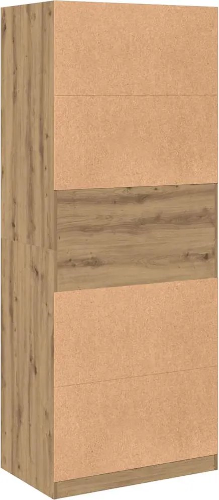 Šatní skříň dub artisan 80 x 50 x 200 cm kompozitní dřevo 3307701