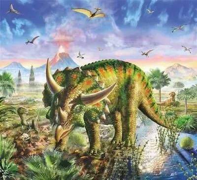 DINO Dinosauři + figurka / 60 dílků / od 5 let