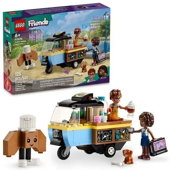 Lego stavebnice lego friends 42606 pojízdný stánek s pečivem