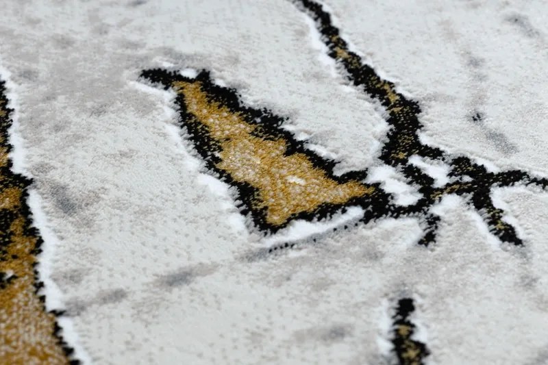 Dywany Łuszczów, Kusový koberec Gloss 529A 53 3D mramor ivory/beige, 80x150, béžová, kancelář
