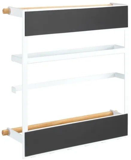 WENKO 54113100 - Organizér MAGNA 33x34 cm bílá/hnědá/černá