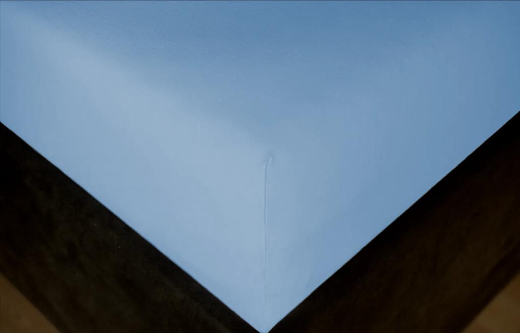 BROTEX Jersey prostěradlo EXCLUSIVE světle modré Rozměr: 140 x 200 cm