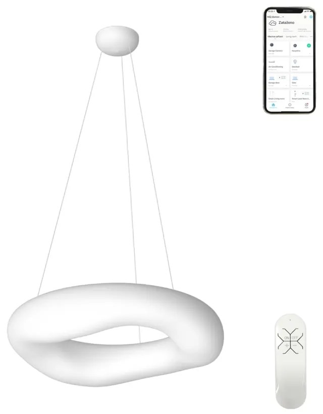 Immax NEO PULPO Smart závěsné svítidlo 91cm 60W bílé Zigbee 3.0