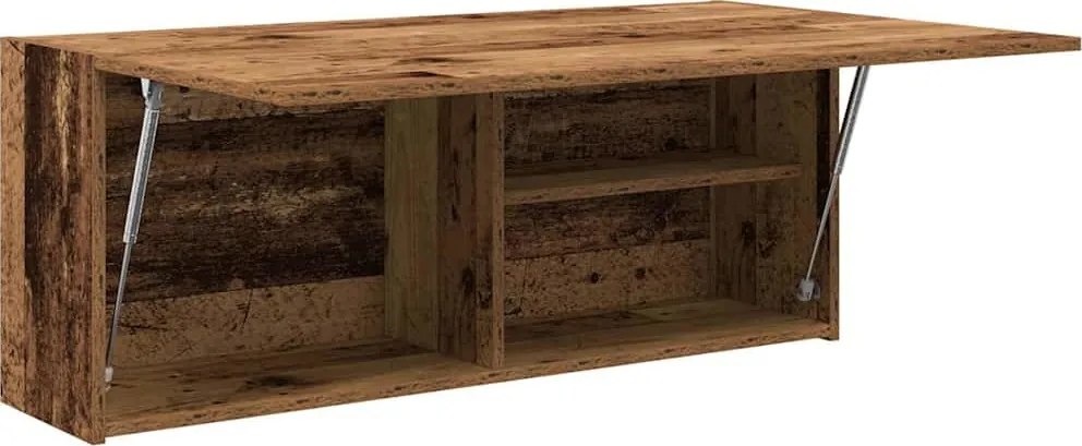 vidaXL Koupelnová nástěnná skříňka 100x25x40 cm kompozitní dřevo [860109] Barva: Černá
