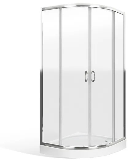 Čtvrtkruhový sprchový kout ER2 800 x 800 mm.
 - Čtvrtkruhový sprchový kout ER2 Roltechnik OUTLET