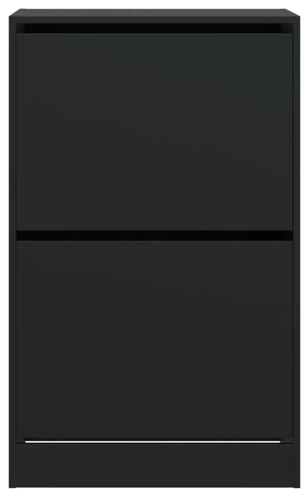 Botník černý 60 x 34 x 96,5 cm kompozitní dřevo - Default Title