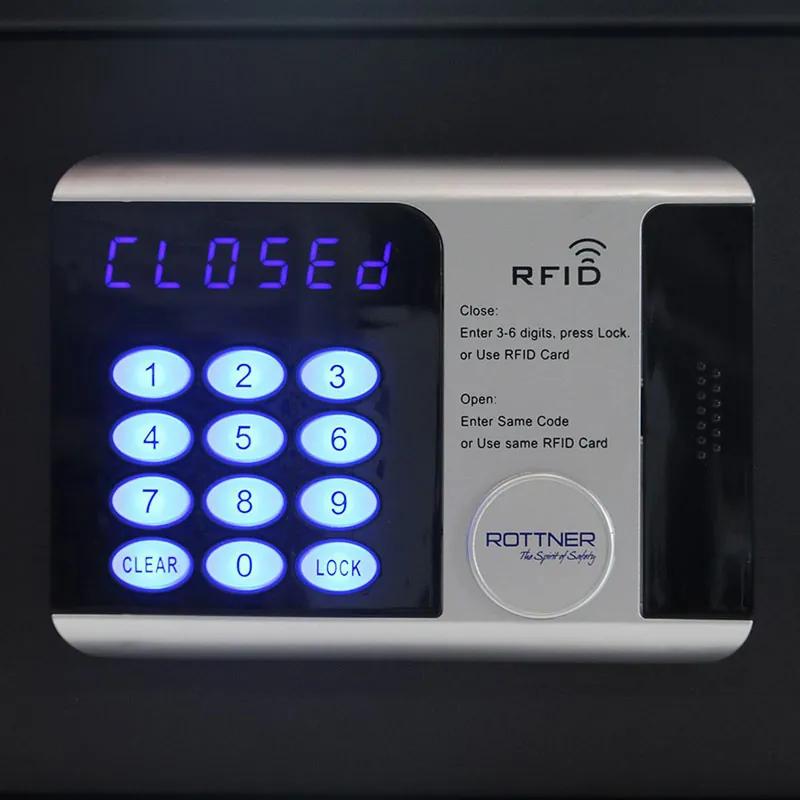 Rottner Nábytkový elektronický sejf RFID LAP, 200 x 435 x 370 mm, RFID čip/karta