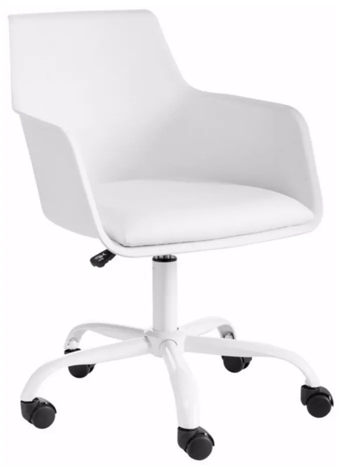 Bílá nastavitelná kancelářská židle Støraa Leslie