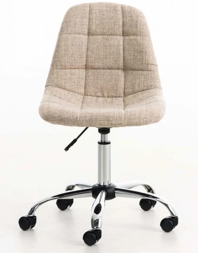Bhm germany Kancelářská židle Emil, textil, krémová