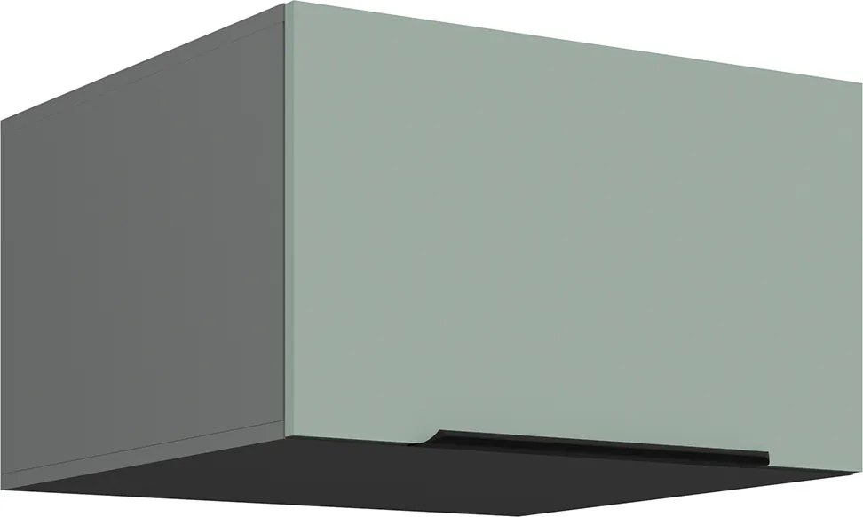 ARIA sa | horní skříňka 60 NAGU-36 1F výklopná | 60 cm | HLUBOKÁ | ANTI FINGERPRINT povrch | antracit/aquamarine