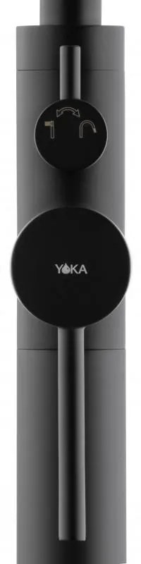 Erga Monte, volně stojící vanová baterie h-1130, černá matná, ERG-YKA-BP.MONTE-BLK
