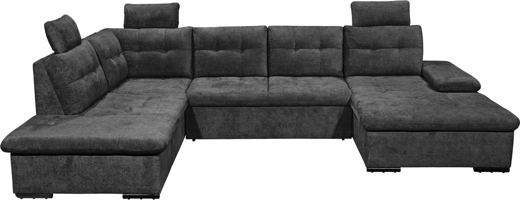 XXXLutz SEDACÍ SOUPRAVA, textil, černá Livetastic - Sedací soupravy - 002220057606