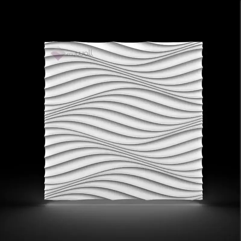 GRACE Polystyrénový 3D obkladový panel 60 x 60 cm Vítr bílý
