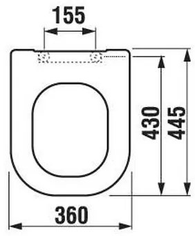 JIKA H8936103000631 - Záchodové prkénko DEEP duroplast/bílá