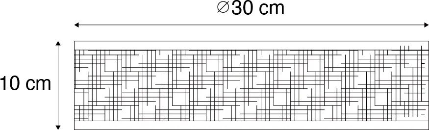 Chytré stropní svítidlo ratan 30 cm vč. Wifi A60 - Tromma