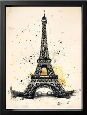 Pařížská elegance - obraz - Eiffelova věž v uměleckém stylu 24 - A3 – 297 × 420 mm - 259 Kč