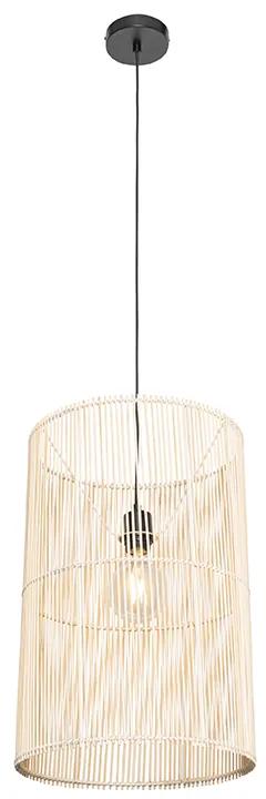 Skandinávská závěsná lampa bambus - Natasja