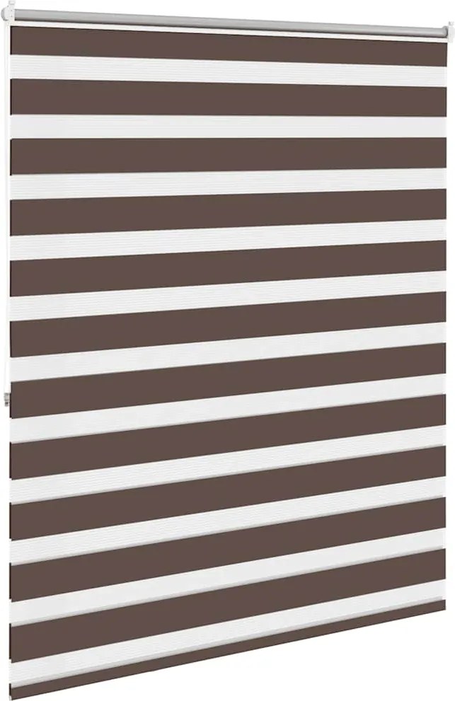 Zebrová roleta 120,9 x 175 cm Šířka látky 116,7 cm kávová 240217