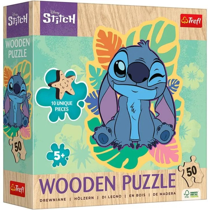 Puzzle dřevěné Lilo a Stitch