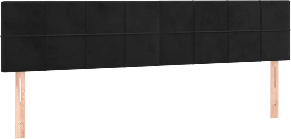 Box spring postel s matrací černá 120 x 190 cm samet 3269997
