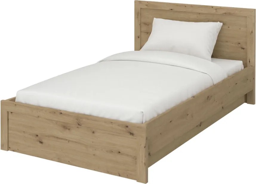 Postel 120x200 s úložným prostorem dub artisan Ayson