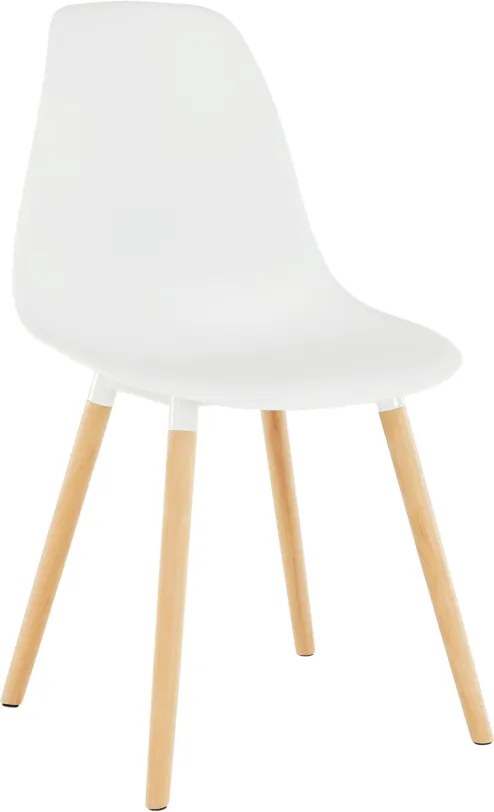 Tempo Kondela, s.r.o. Židle, bílá plast / buk, KALISA