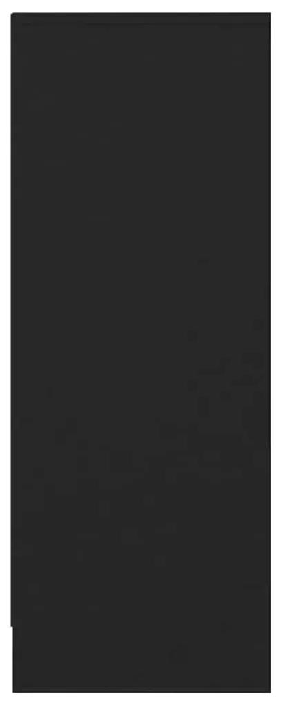 Botník černý 31,5 x 35 x 90 cm dřevotříska - Default Title