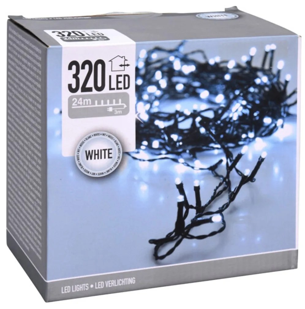 Vánoční světelný LED řetěz Decor 24 m studená bílá