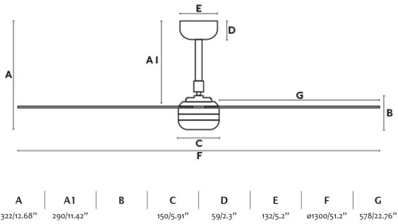 FARO 33817-21 - LED Stropní ventilátor PUNT LED/24W/230V hnědá/černá + DO