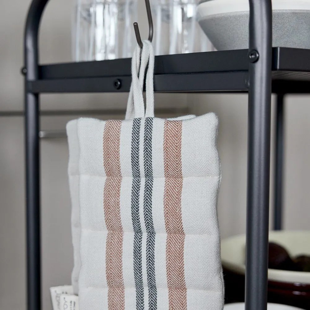 Ocelový servírovací stolek na kolečkách 37,5x52 cm Maki – OYOY Living Design