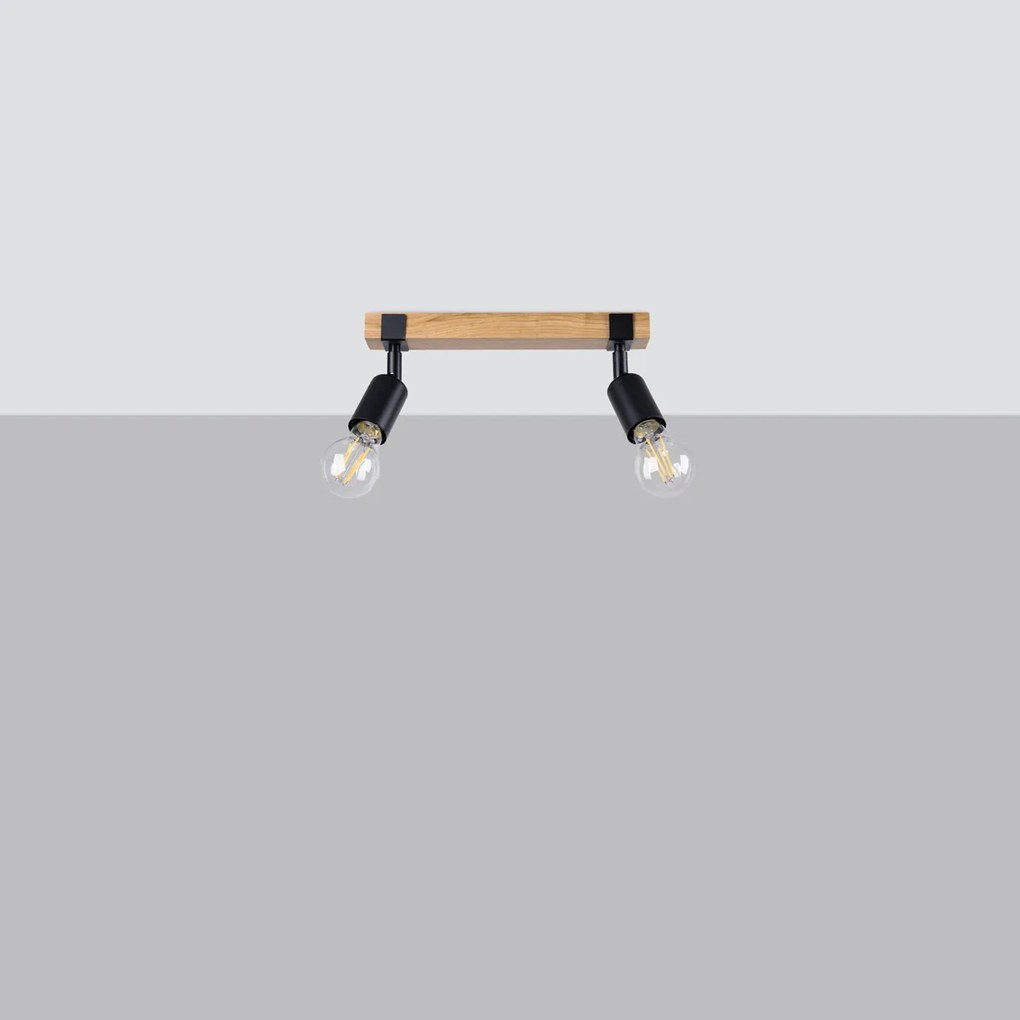 Sollux Lighting Stropní svítidlo ZUCA 2 černé