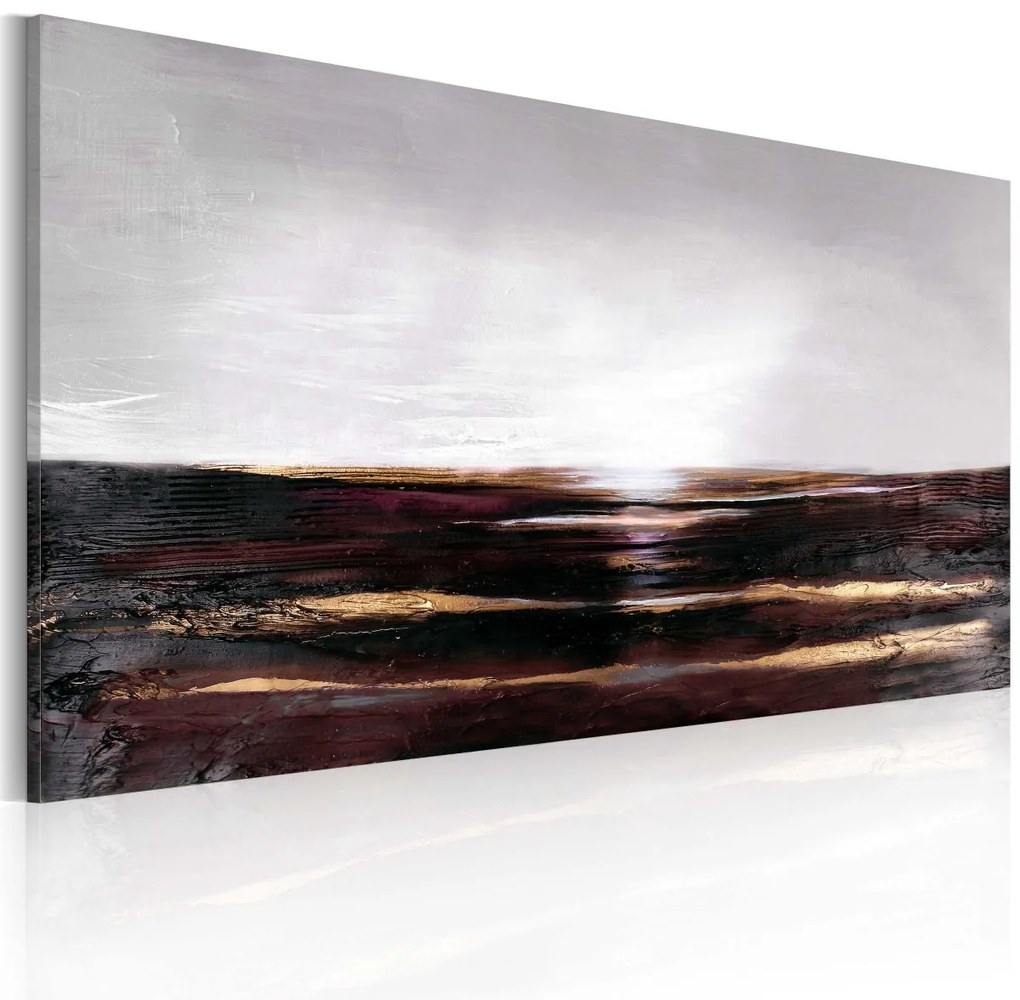 Ručně malovaný obraz - Black oceánu - 120x60