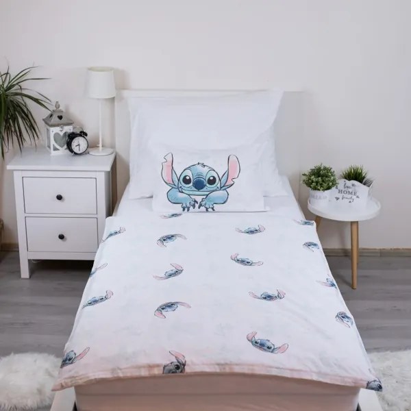 Jerry Fabrics Povlečení do postýlky Lilo and Stitch White Star 100x135, 40x60 cm
