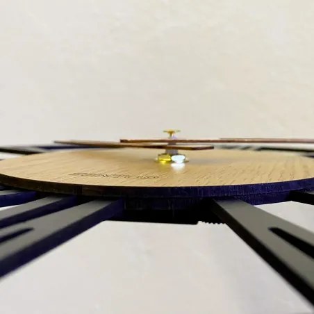 Moderní dřevěné nástěnné hodiny rýmské - Luxusní design | SENTOP HDFK028-dub