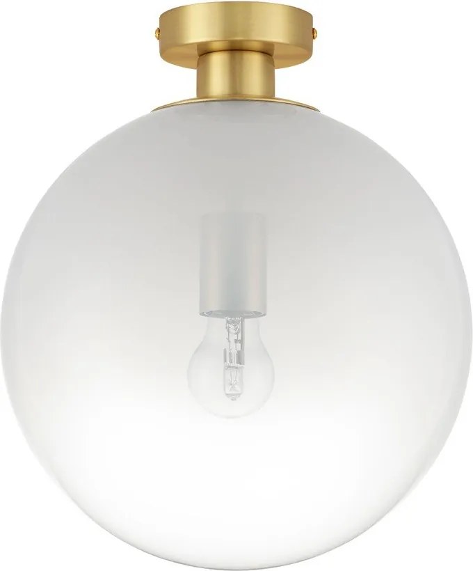 Bílé/ve zlaté barvě skleněné stropní svítidlo Vita – Nova Luce