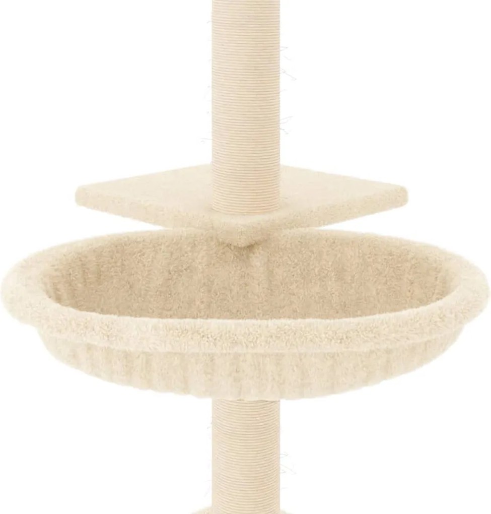 Škrabadlo pro kočky se sisalovými sloupky krémové 72 cm 171768