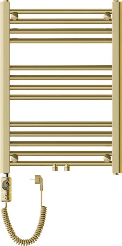 Mexen Mars, elektrické topné těleso 700 x 500 mm, 300 W, zlatá lesklá, W110-0700-500-2300-50