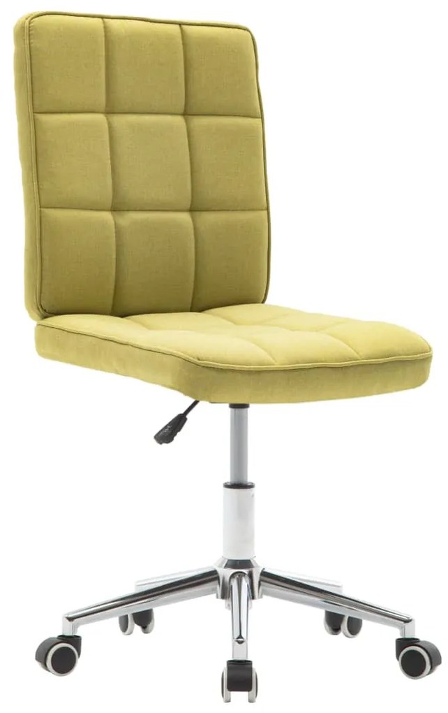 283574 vidaXL Jídelní židle zelená textil