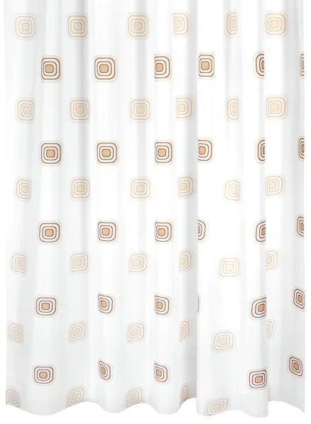 Bellatex Koupelnové závěsy 180x200 cm Čtverec béžová