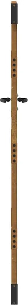 Zahradní branka 85 x 175 cm z cortenové oceli, design s trávou 153224