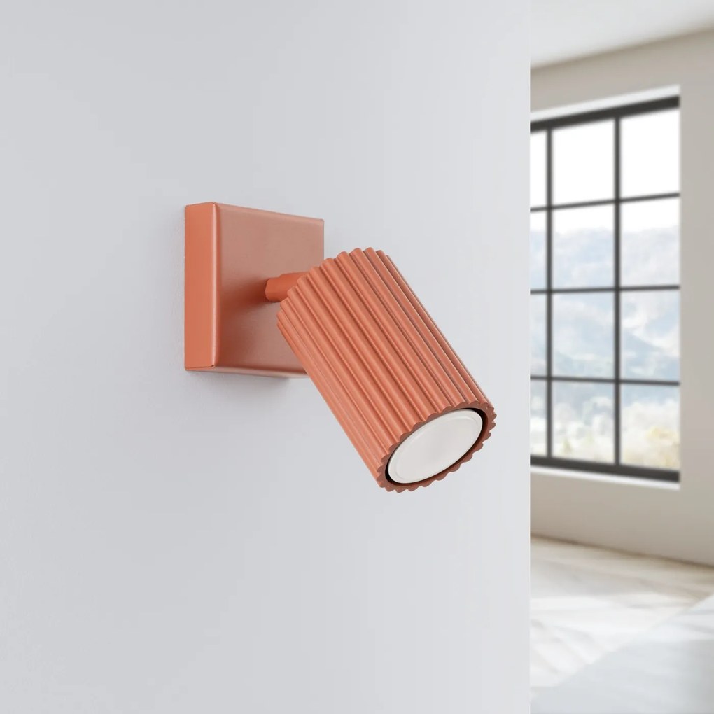 Sollux Lighting Nástěnné svítidlo KARBON červený okr