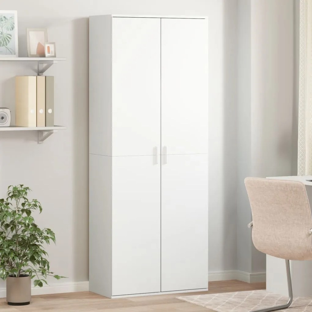 Skříň highboard bílá 70 x 35 x 180 cm kompozitní dřevo