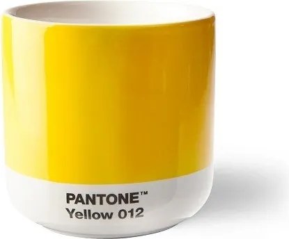 Žlutý porcelánový šálek na cappuccino 175 ml Yellow 012 – Pantone