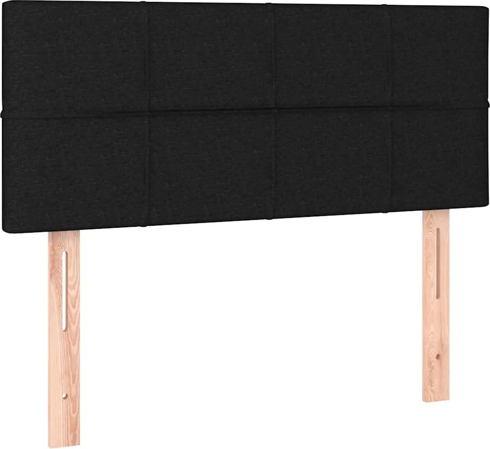 Box spring postel s matrací černá 80 x 200 cm textil 3129667
