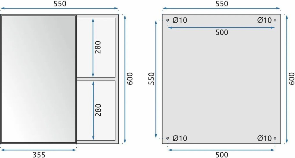 Rea Mario, sada koupelnového nábytku s umyvadlem 60cm, bílá matná, REA-M0005
