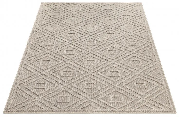 Ayyildiz, Kusový koberec Patara 4956 Beige – na ven i na doma, 80x150, béžová, chodba / předsíň