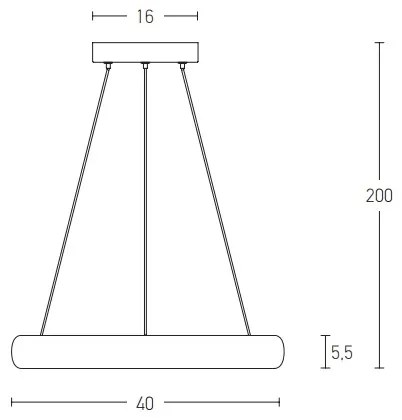 Zambelis 2046 - LED Stmívatelný lustr na lanku LED/30W/230V pr. 40 cm zlatá
