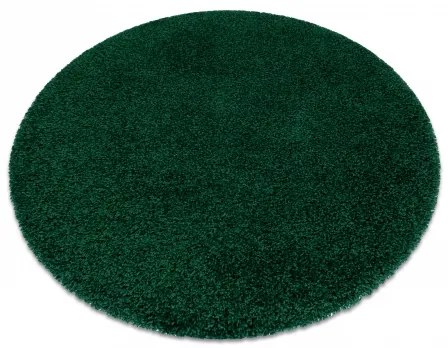 Dywany Luszczow Dětský kusový koberec SOFFI kulatý, shaggy 5 cm láhev zelená Rozměr koberce: 100 cm KRUH