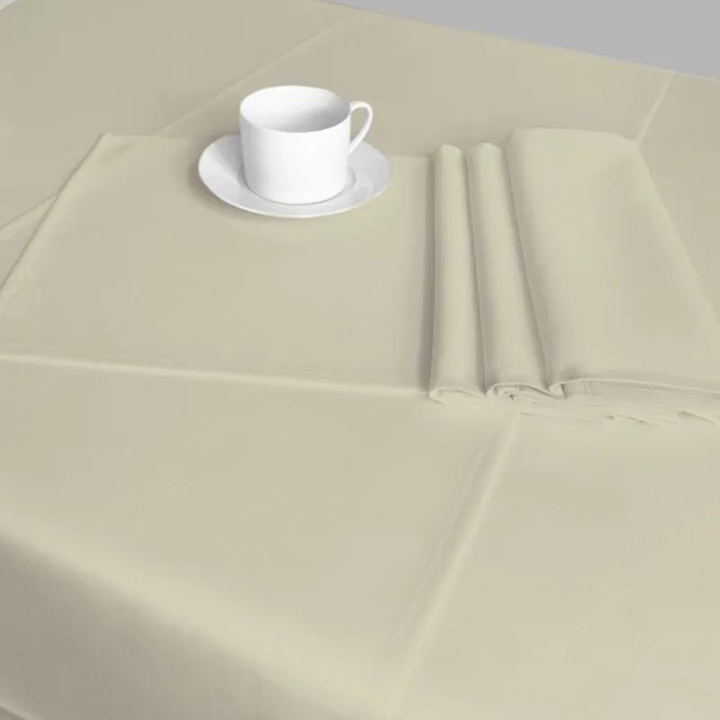 Teflonový ubrus 240 g / m2 - bílá káva 100x100cm