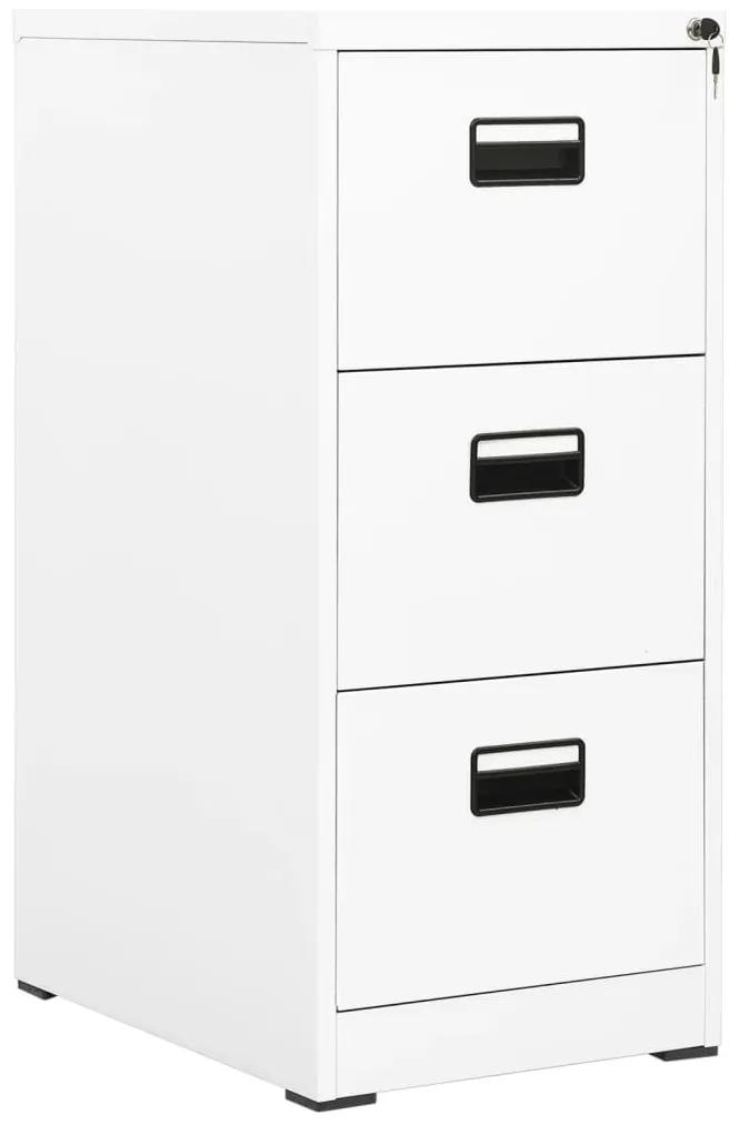 Kancelářská skříň bílá 46 x 62 x 102,5 cm ocel,  336274
